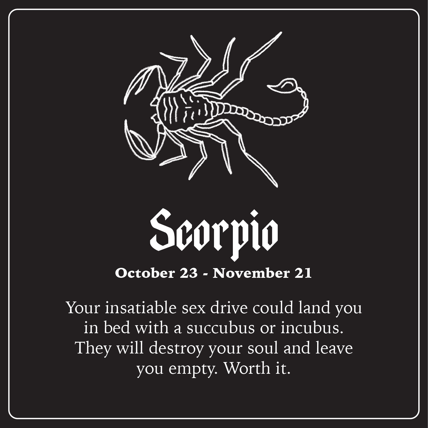 Horrorscopes – Halloween Time! | waxinghumorous